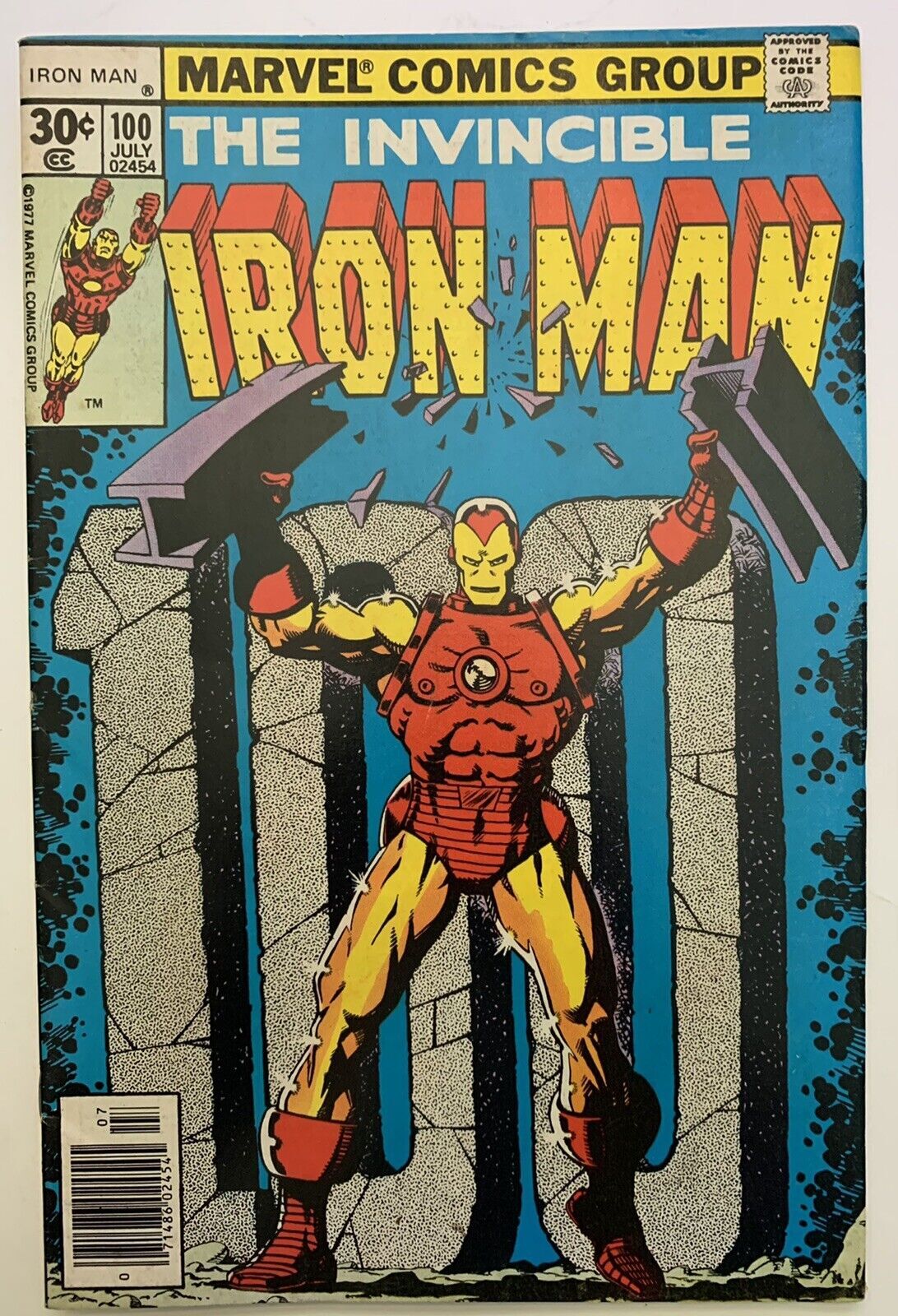 (1977) Iron Man #100 Jim Starlin Art! Anniversary Issue! | Comic Books ...
