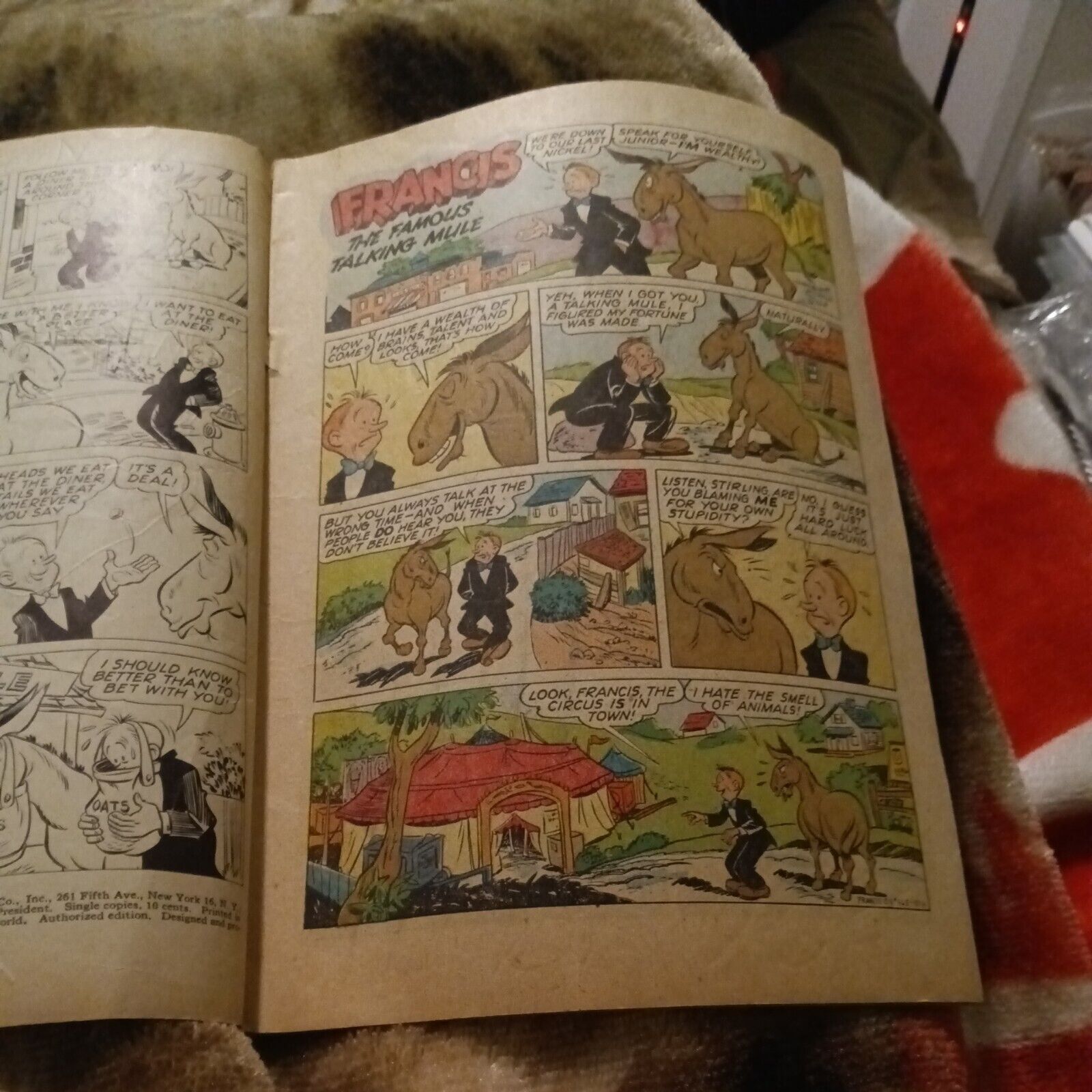 1953 Francis The Famous Talking Mule: Dell Comic Book #465-Four Color ...