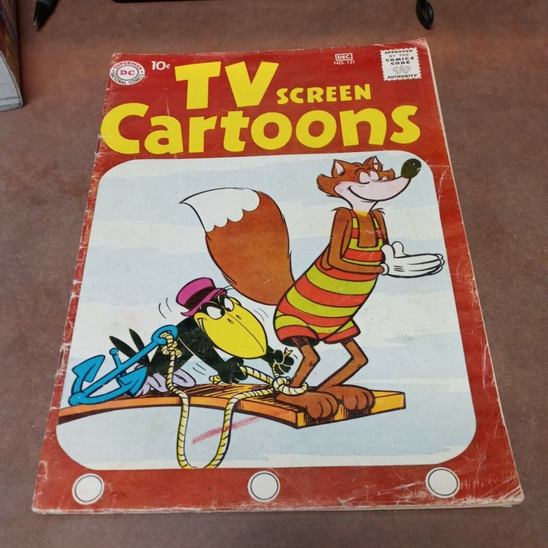 TV SCREEN CARTOONS (1959 Series) #131 dc Comics Book fox and the crow ...