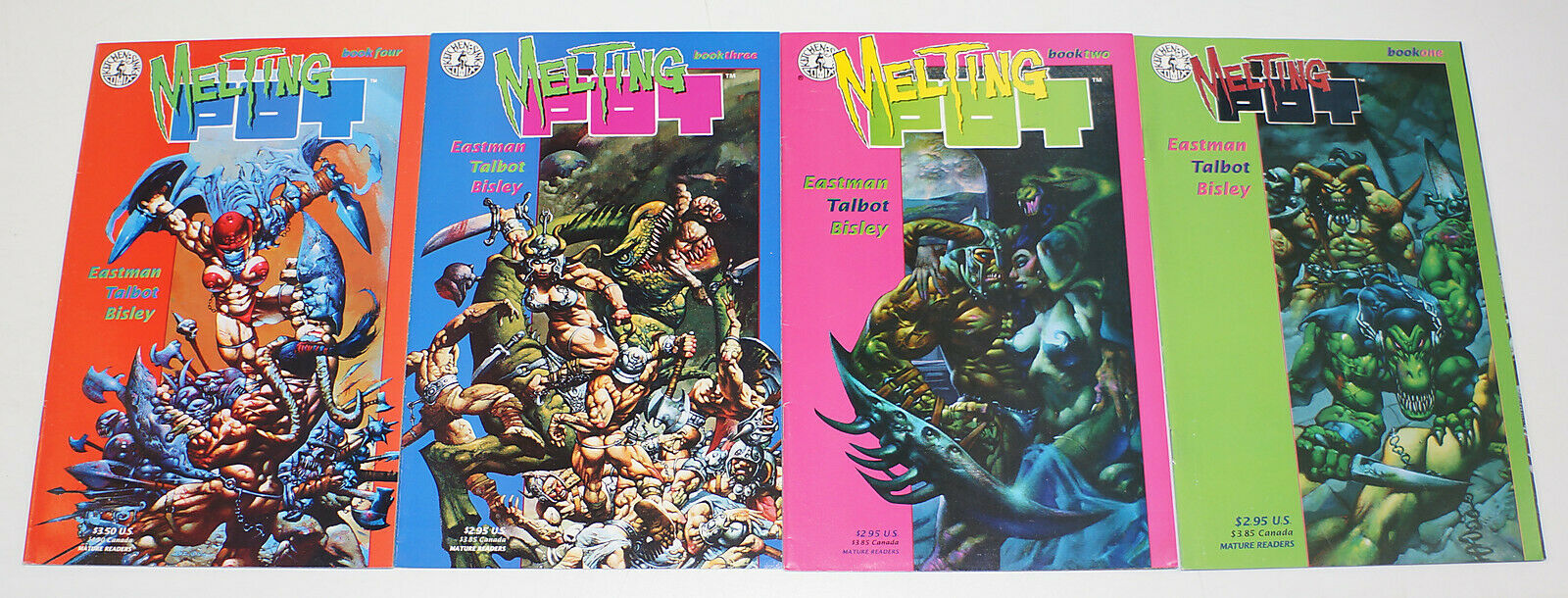 Melting Pot #1-4 VF/NM complete series - kevin eastman - simon bisley ...