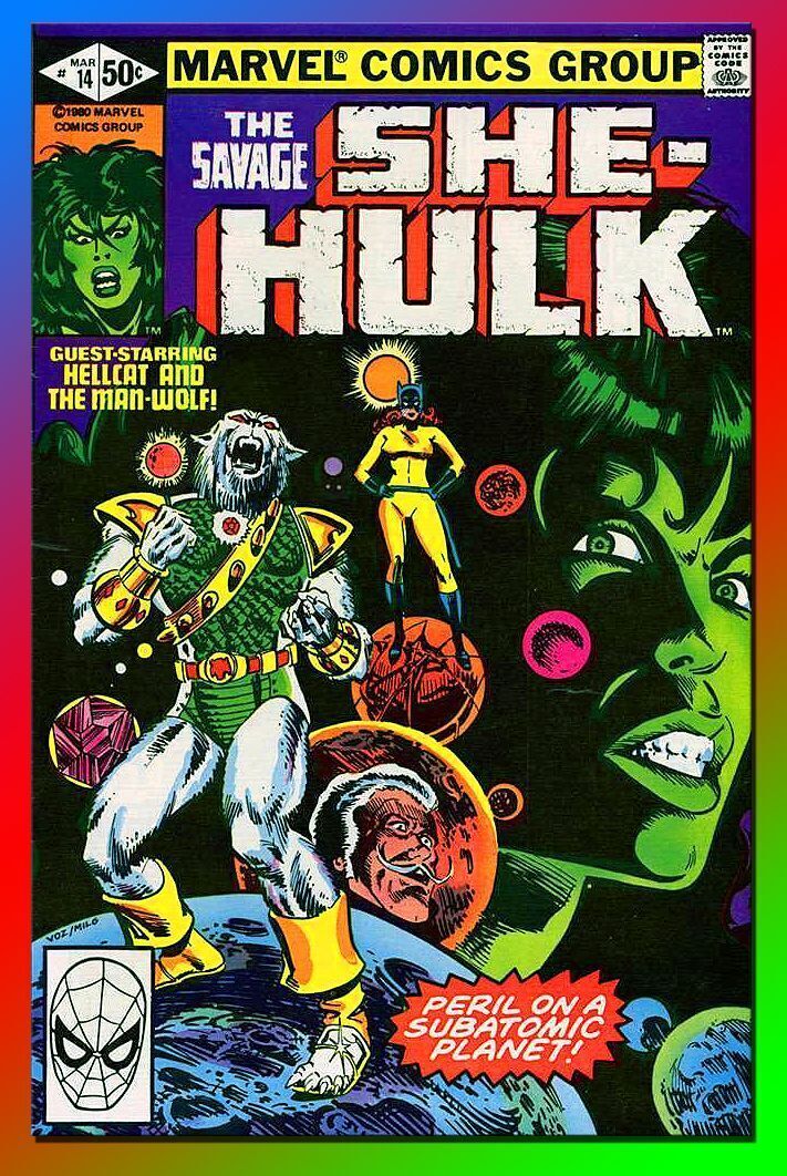 She-Hulk #14 (1981) KEY 1st She Hulk vs Cosmic Man Wolf Battle! Hellcat ...