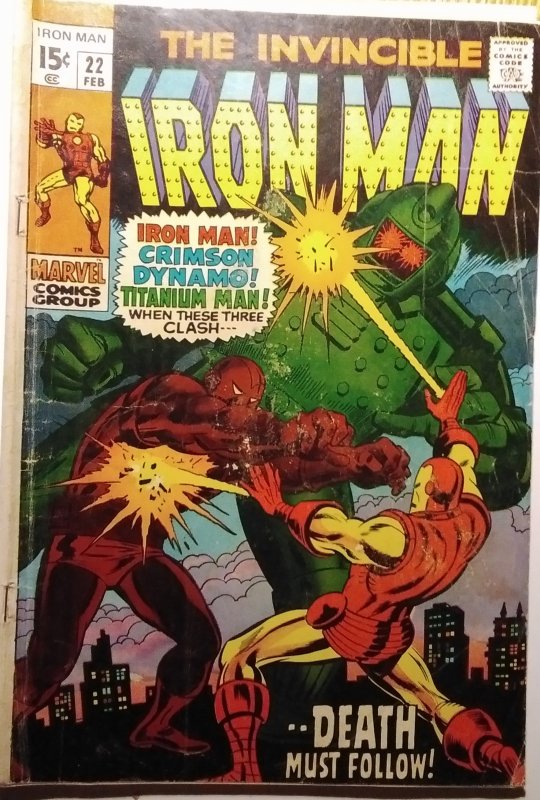 Iron Man #22 (1970) | Comic Books - Bronze Age, Marvel, Iron Man ...