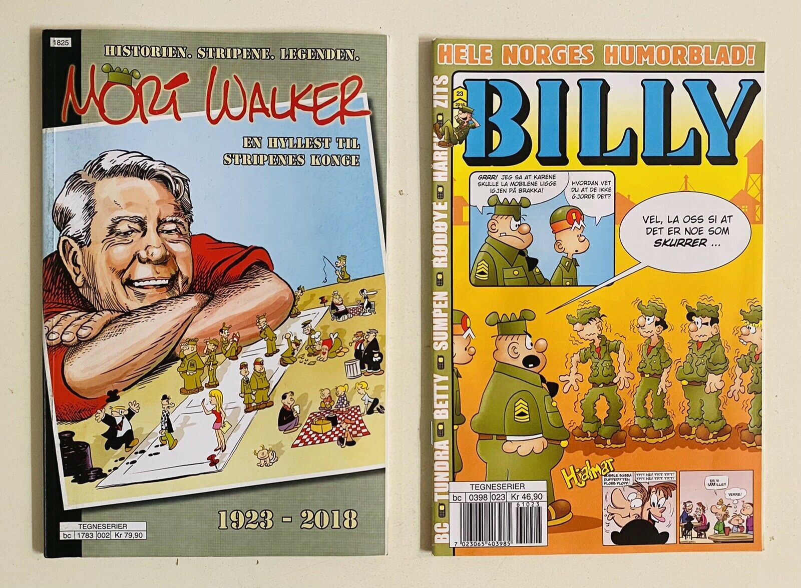 Lot x 2 BILLY Beetle Bailey Norwegian Comics 2016 #23 + Mort Walker ...