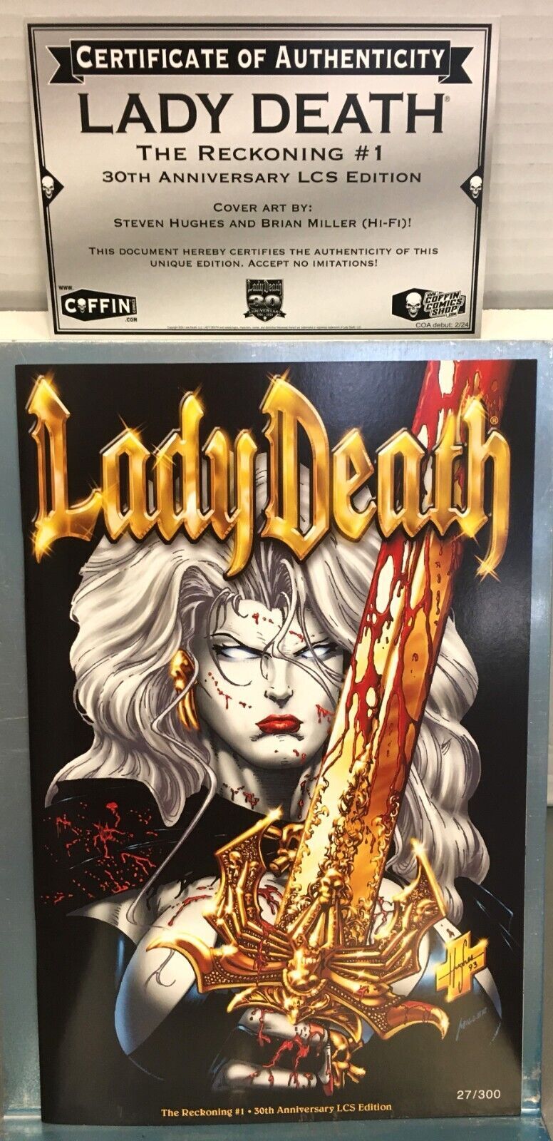 Lady Death: the Reckoning #1 - 30th Anniversary LCS Edition - LE 27/300 ...