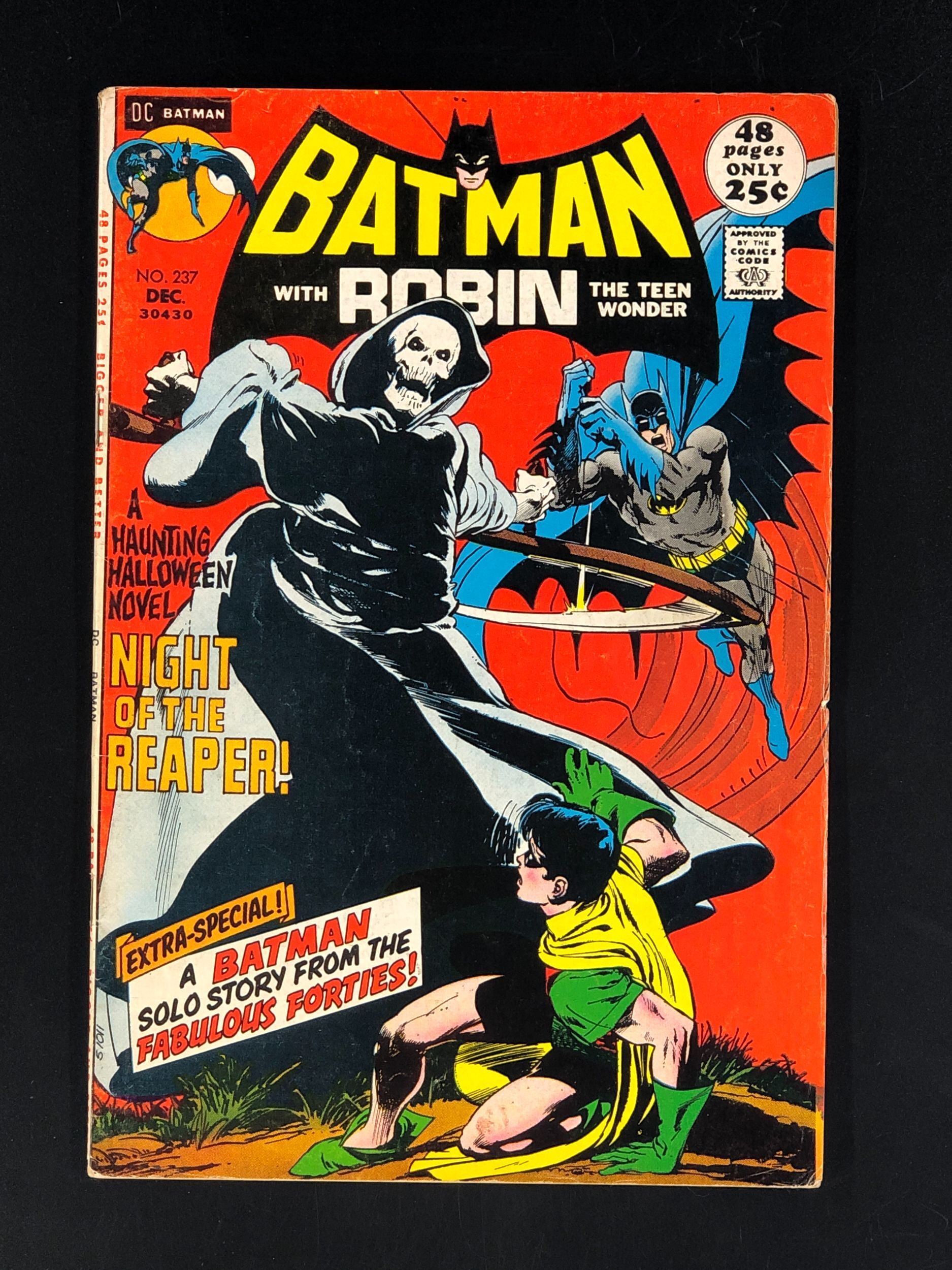 Batman #237 (1971) VG/FN 1st Appearance of the Reaper, Iconic Cover ...