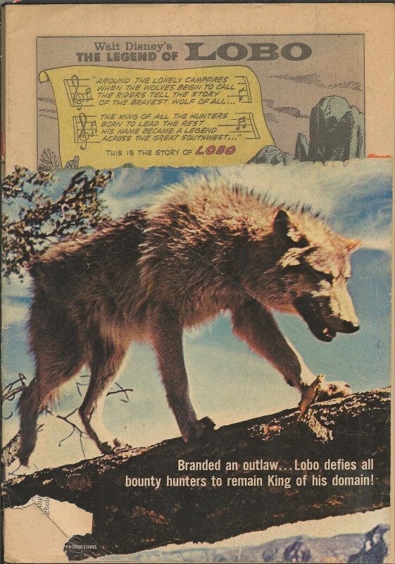 Disney Legend of Lobo ORIGINAL Vintage 1963 Gold Key Comics | Comic ...