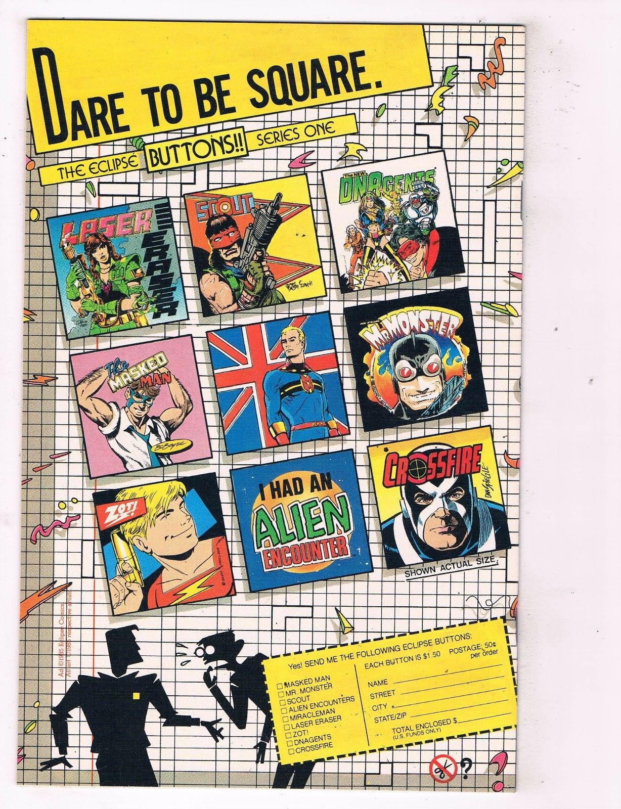 Crossfire #17 VF/NM Eclipse Comics Comic Book Evanier 1985 DE47 AD33 ...