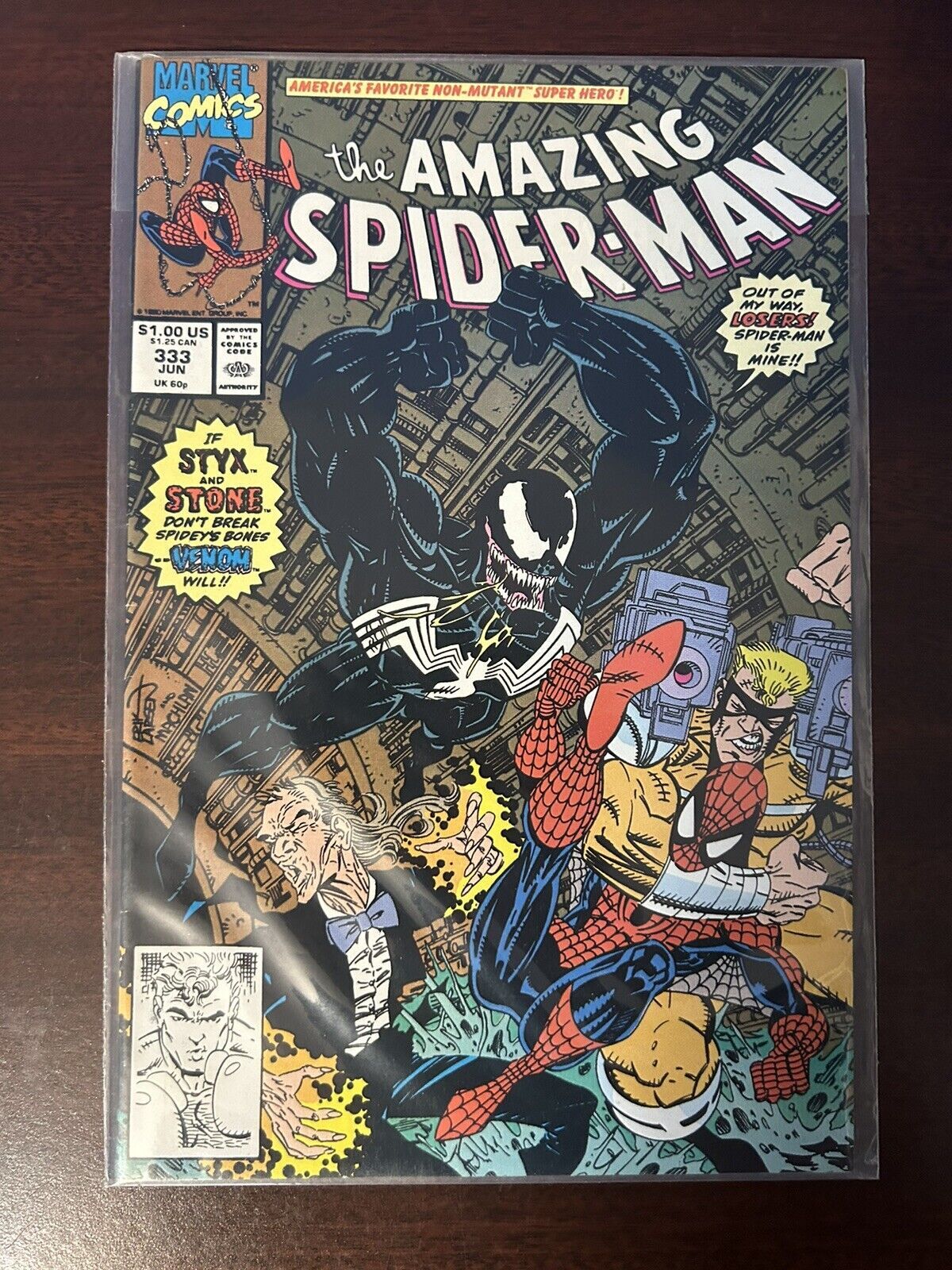 The Amazing Spider-Man #332-333 NM Marvel Comics 1990 Larsen-Machlan ...