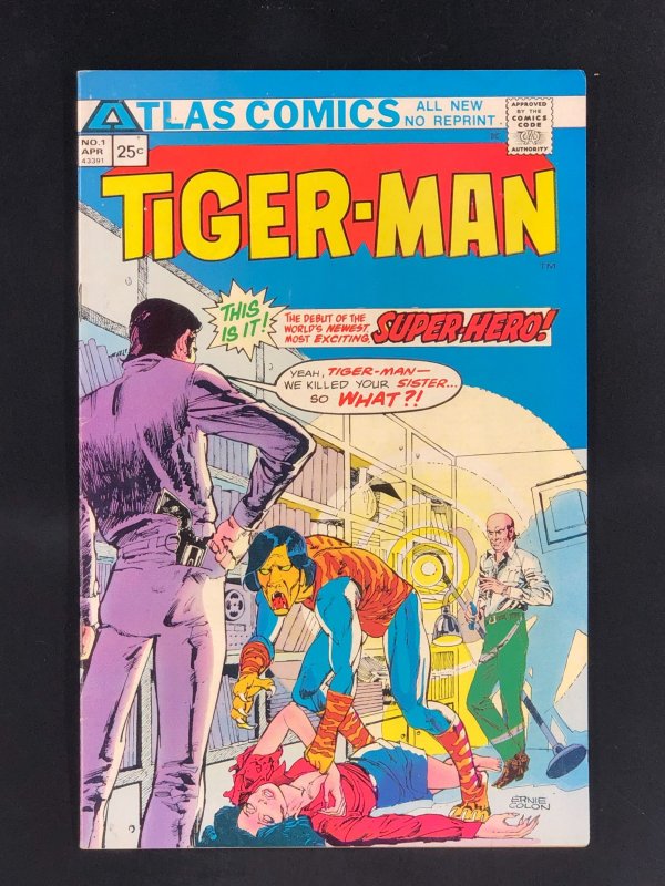 Tiger-Man #1 (1975) 2nd appearance of Tiger Man, Lancaster Hill | Comic ...