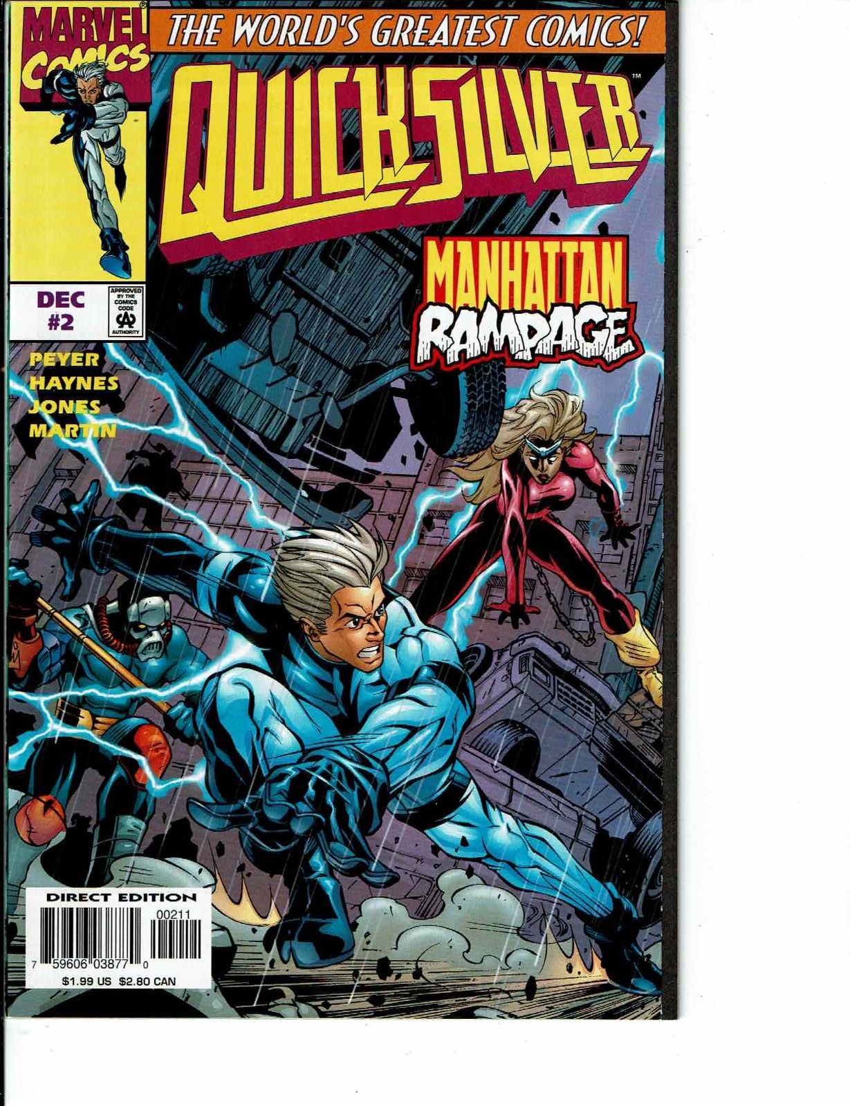 3 Quicksilver Marvel Comic Books # 1 2 3 X-Men Magneto Cyclops ...