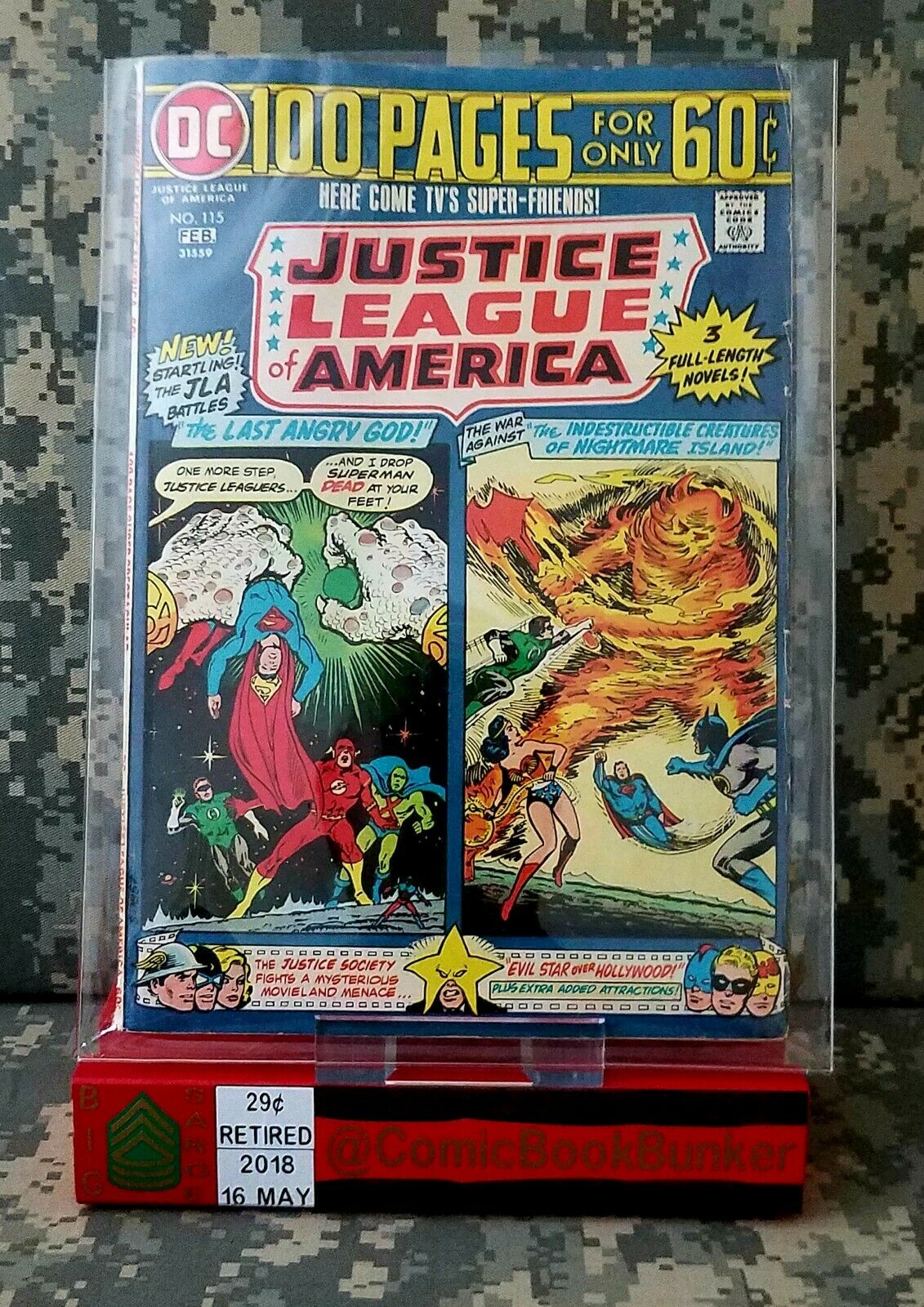 Justice League America 115 FN/FV Bronze Age DC VINTAGE JLA 100 Pg Nick ...