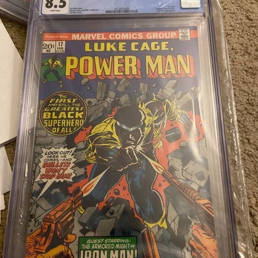 Luke Cage, Power MAN 17 CGC Graded 8.5 VS Iron MAN | Comic Books ...
