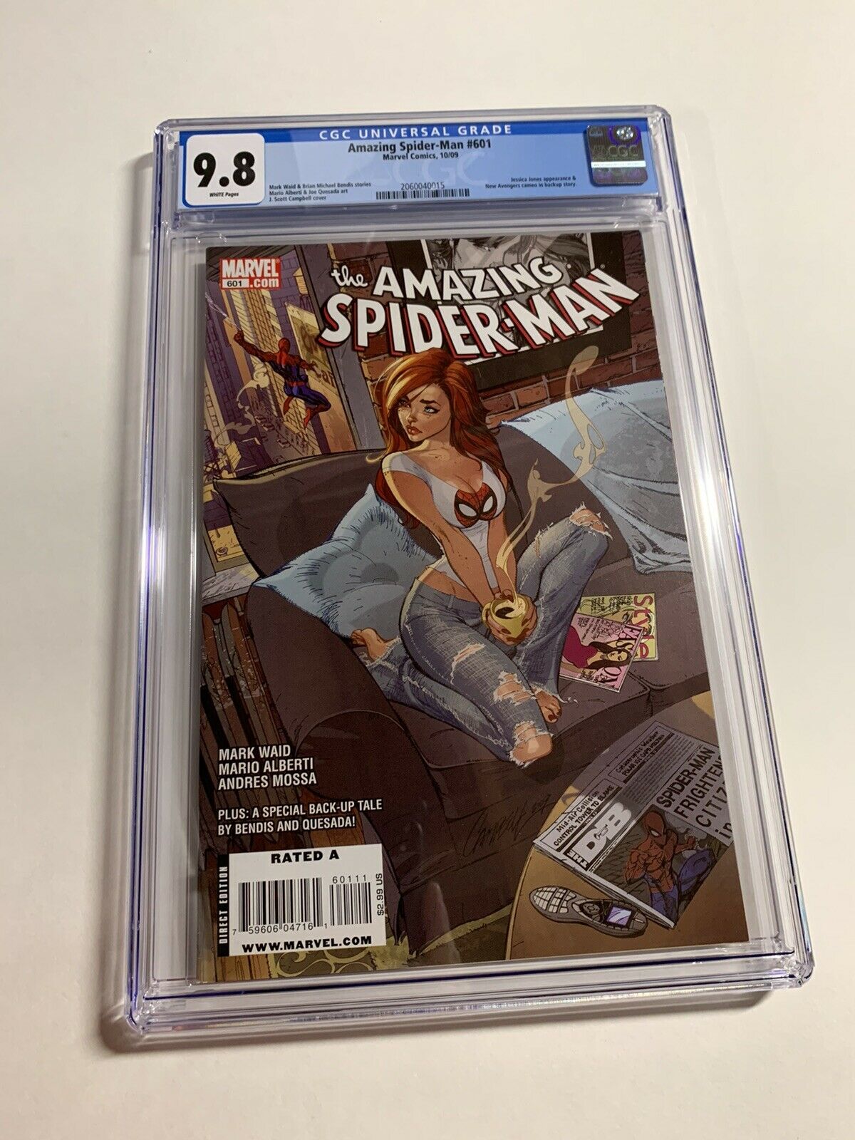 Amazing Spider-man 601 Cgc 9.8 White Pages Marvel Regular Cover | Comic ...