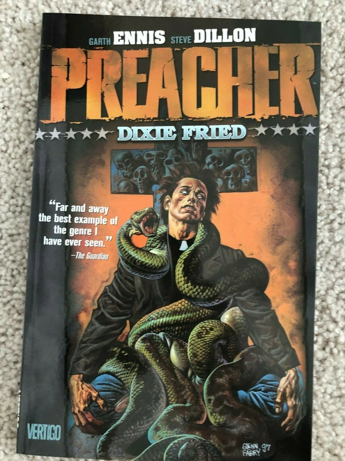 PREACHER - FOUR (4) Trade PaperBacks (TPB) - Volume 3, 4, 5, & 6 (Garth ...