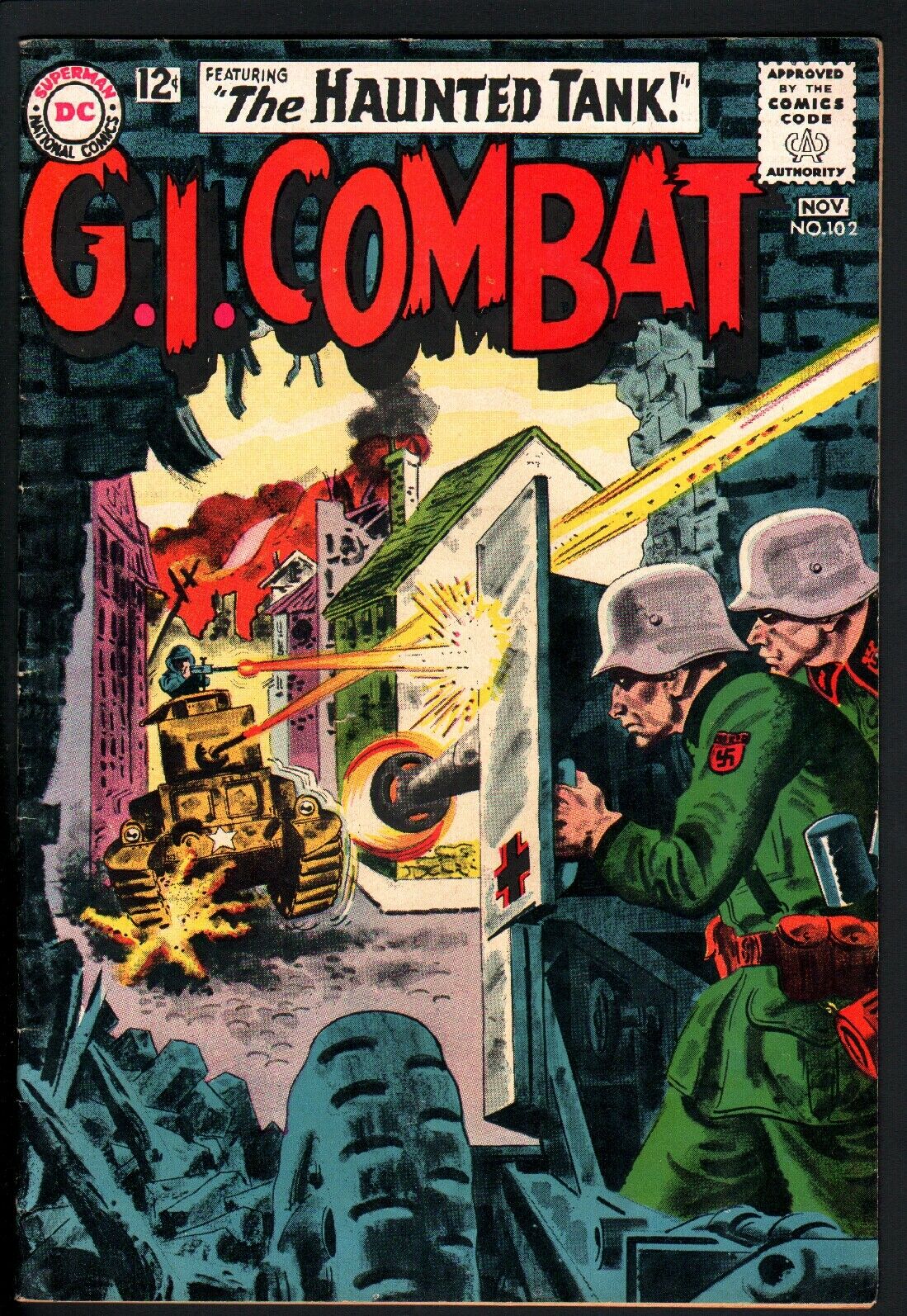 G.I. Combat #102 1964- the Haunted Tank-Kubert-Heath-High Grade | Comic ...