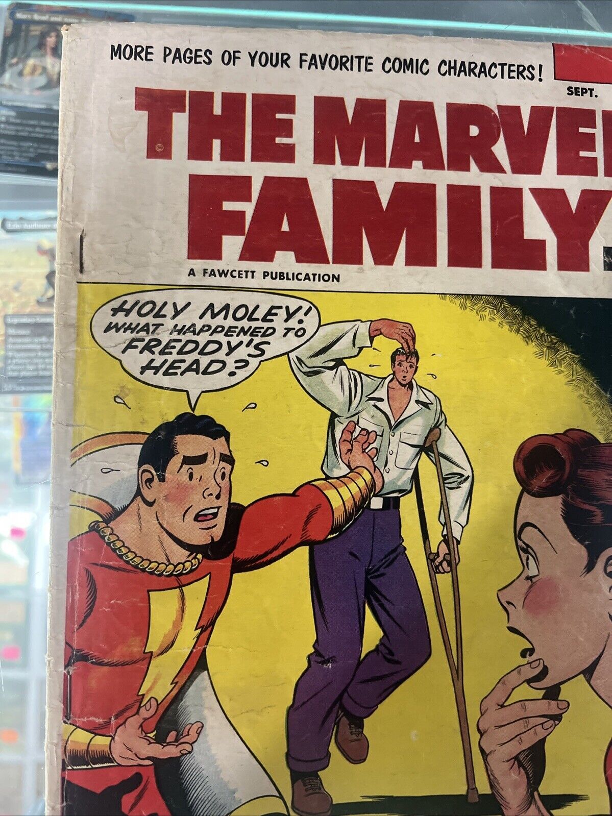 Marvel Family #87 1953-Fawcett-Capt Marvel-Mary Marvel- Pinhead Plague ...