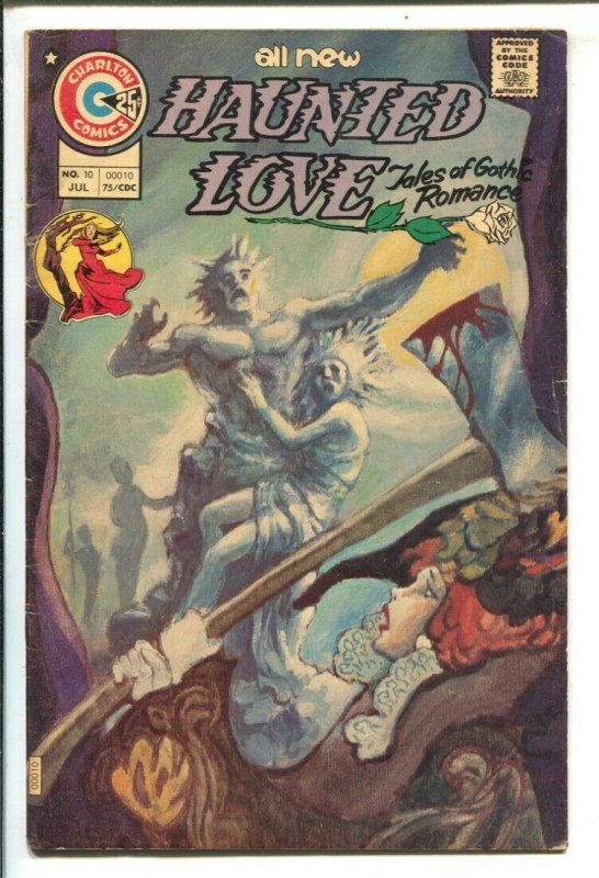 Haunted Love #10 1975- Charlton Comics- Gothic Romance-mystery-violence ...