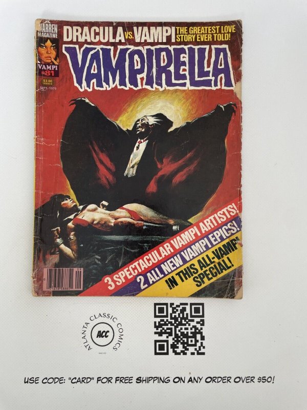Vampirella #81 VG Warren Comic Book Magazine Vampi Vampire Horror ...