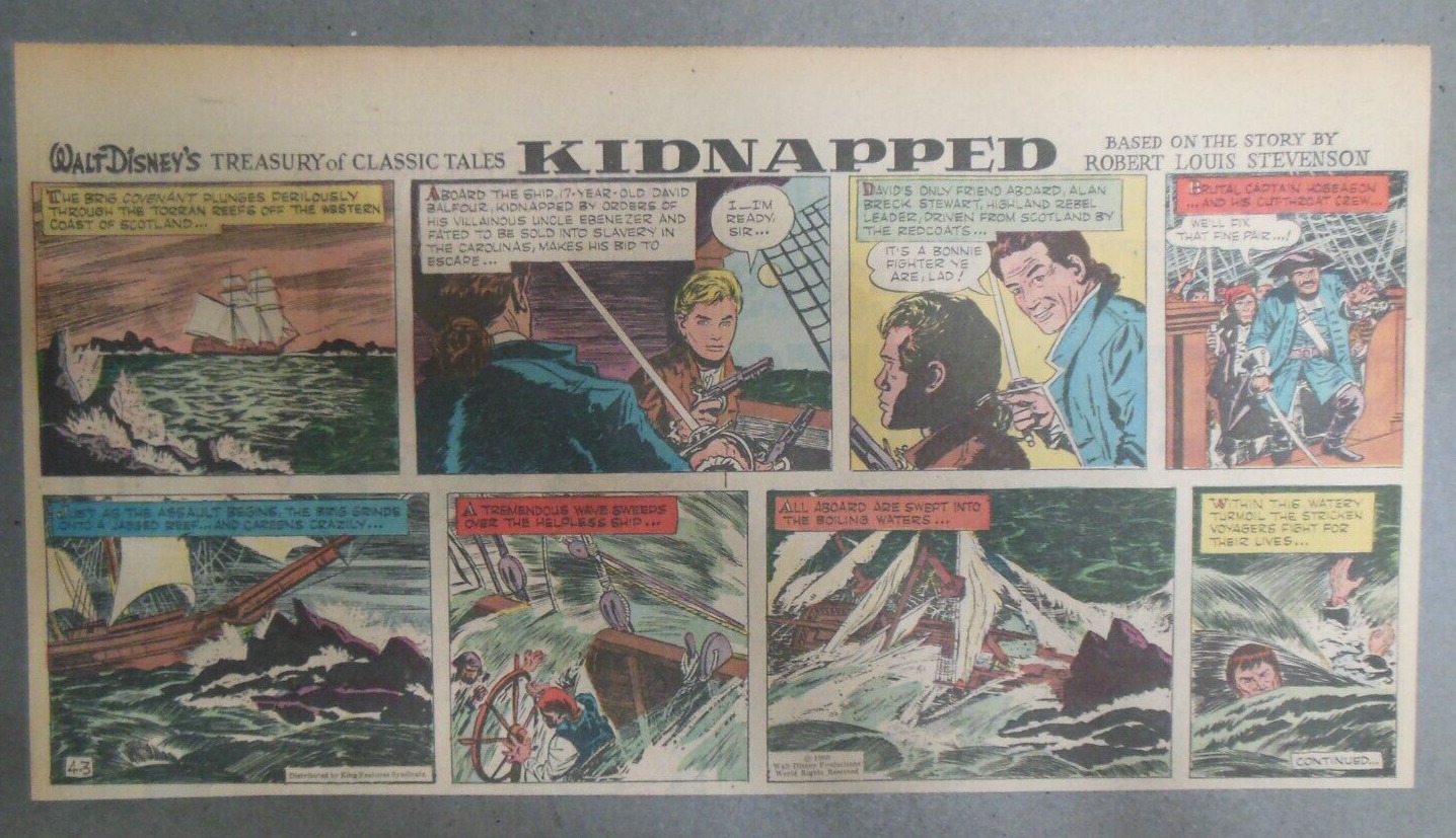 10/13 Walt Disney's "Kidnapped" from 1960 Size: ~7.5 x 15 inches ...