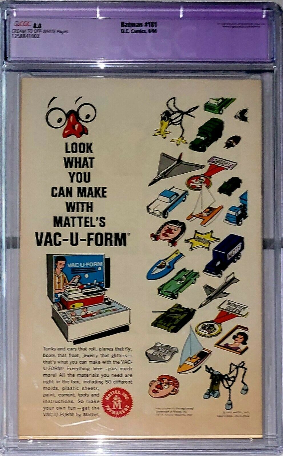 BATMAN #181 CGC 8.0 (DC June, 1966) Restored, 1st app POISON IVY only 5 ...