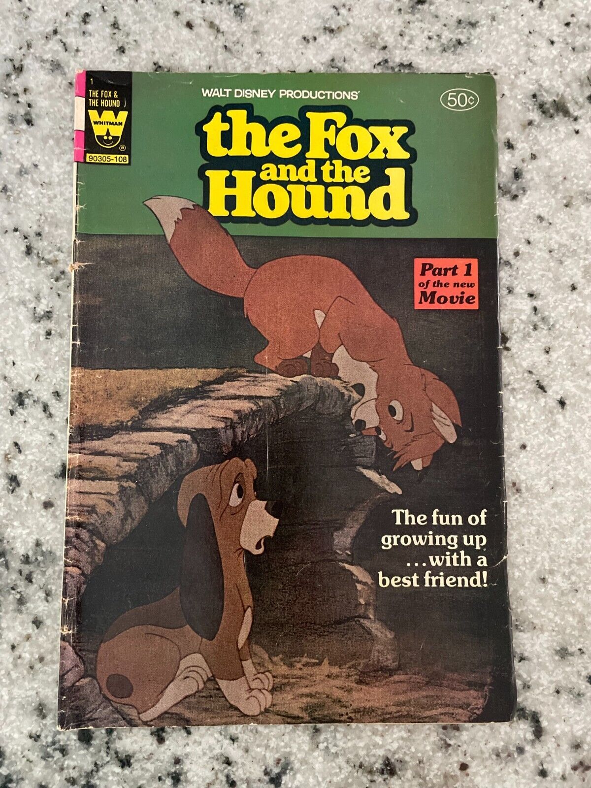 The Fox & The Hound # 1 FN Whitman Gold Key Comic Book Movie Issue 2 ...