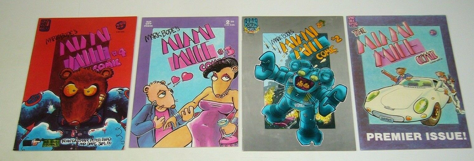 Miami Mice #1-4 VF/NM complete series - mark bode - TMNT/cerebus cameos ...