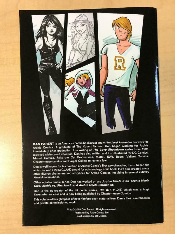 Dan Parent Sketchbook Volume #2 Signed Archie Bettie & Veronica Die ...