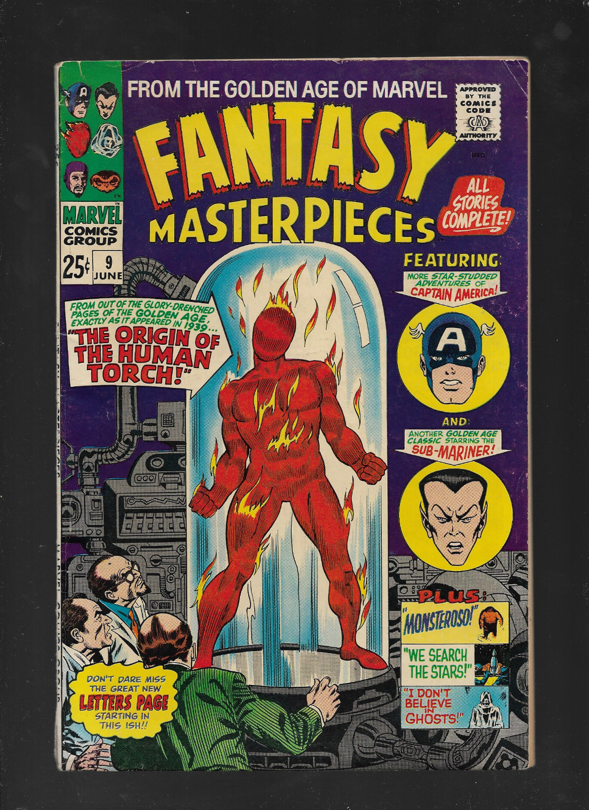 Fantasy Masterpieces #9 - Origin of the Human Torch! - (4.5) 1967 ...