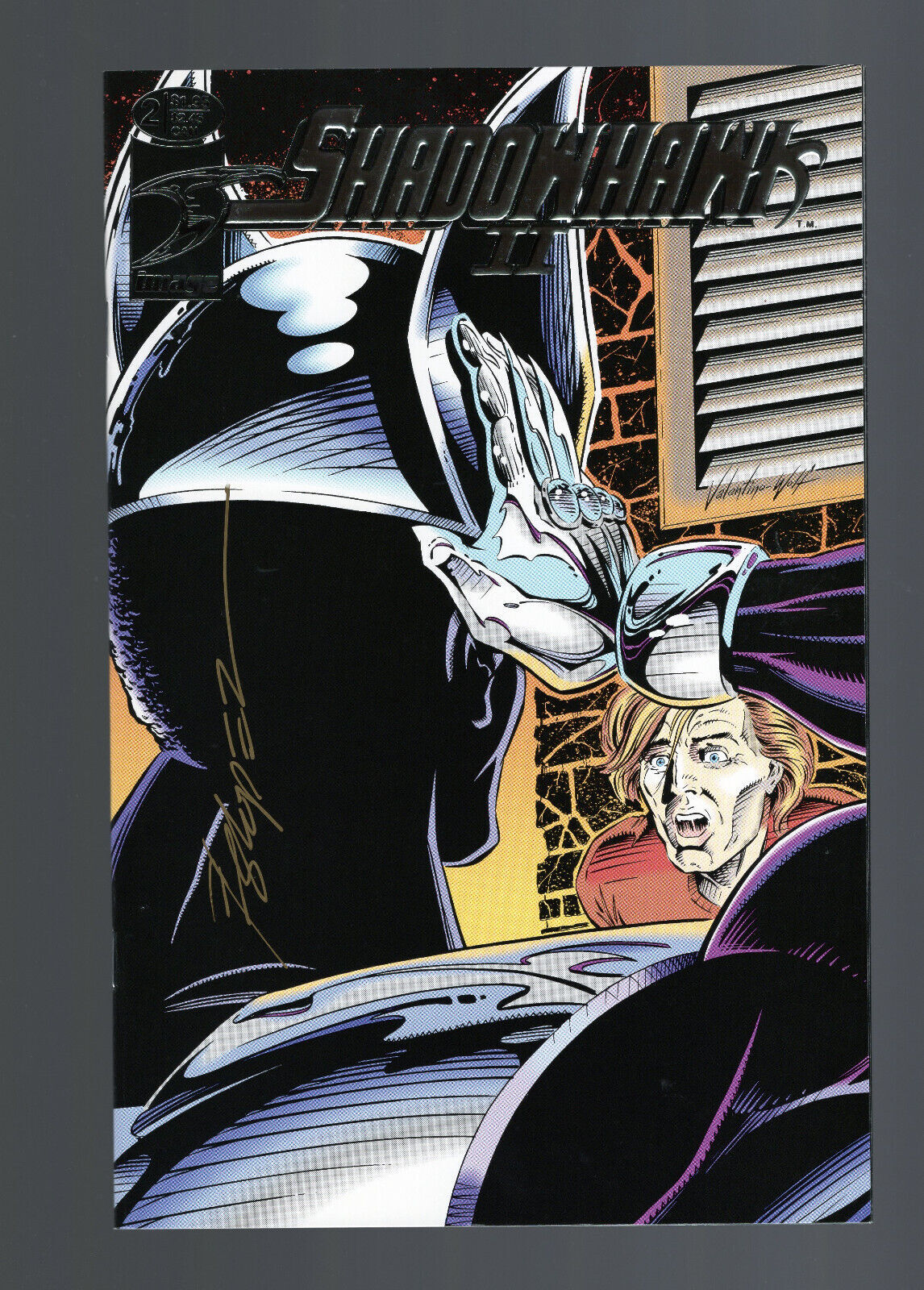 Shadowhawk #2 - Signed by Frank Lopez. Jim Valentino Cover Art. (9.2 ...