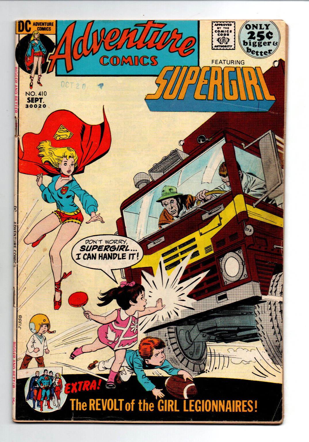 Adventure Comics #410 - Supergirl - Legion of Super-heroes - 1971 - VG ...