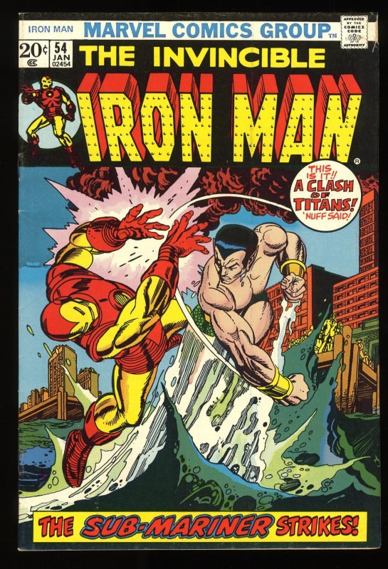 Iron Man #54 FN 6.0 1st Appearance Moondragon! Marvel! Gil Kane Cover ...