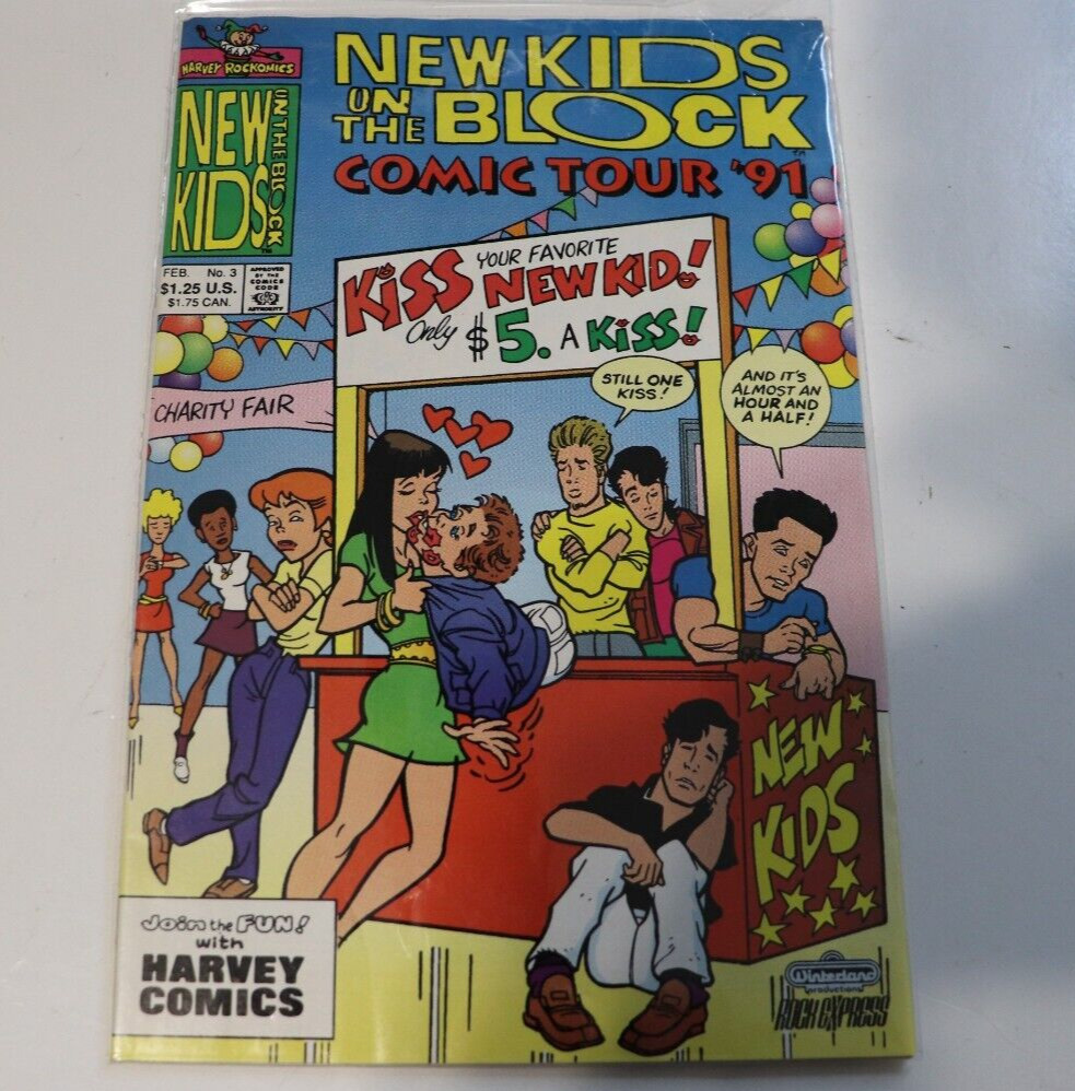 New Kids on the Block Comic Tour #3 Harvey Rockomics Comics 1991 ...