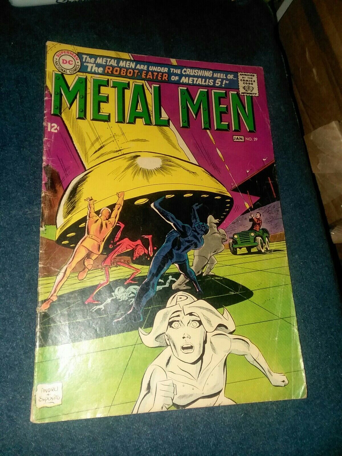 Metal Men #29 dc comics 1968 Silver age ross andru esposito cover art ...