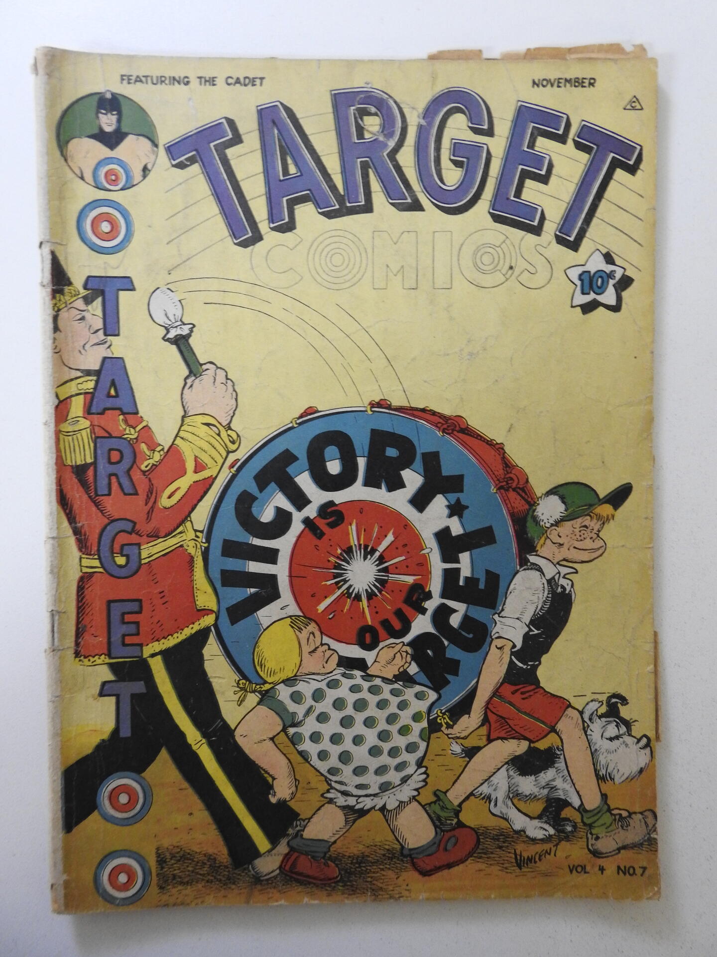 Target Comics #43 (1943) GD+ Condition! Centerfold detached bottom ...