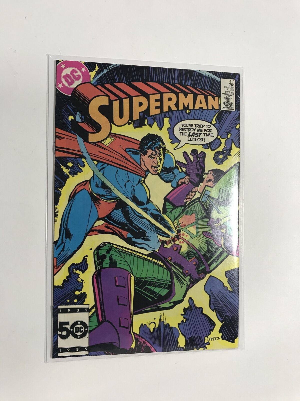 Superman #412 Canadian Variant (1985) Superman FN3B222 FINE FN 6.0 ...