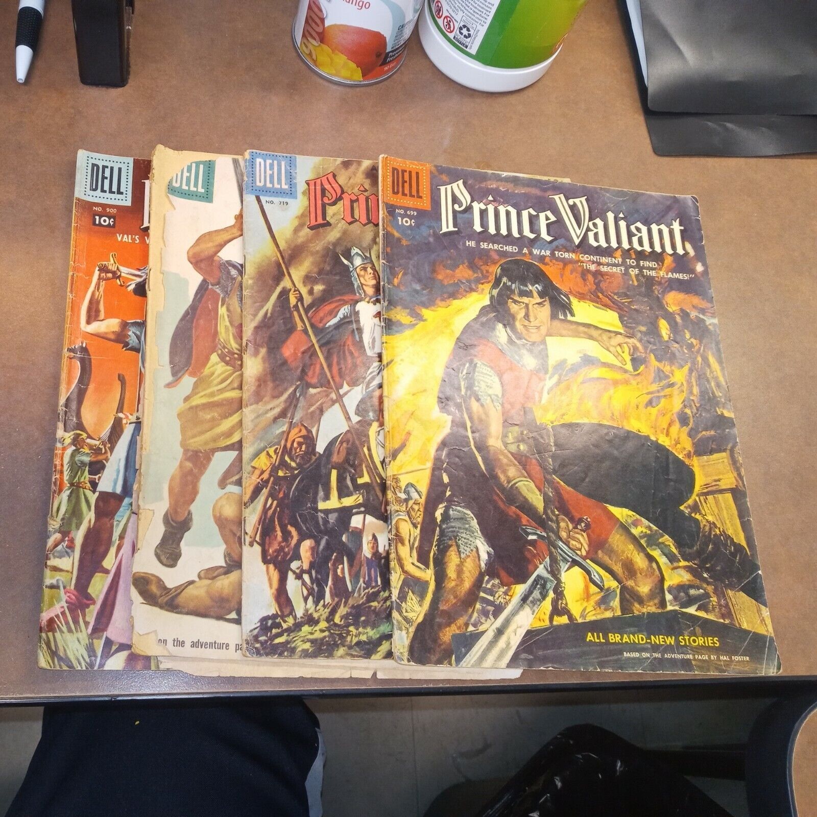 Prince Valiant 4 Issue Silver Age Dell Comics Lot Run Set Collection ...