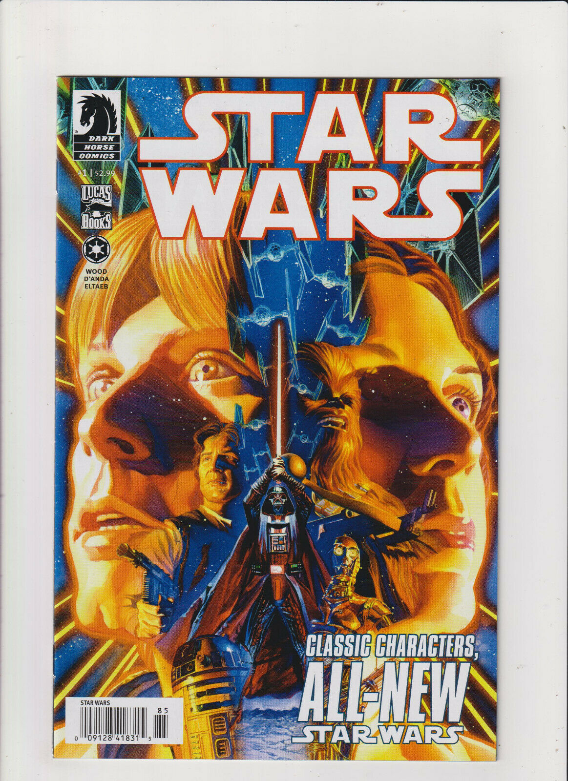 Star Wars #1 NM- 9.2 Newsstand Dark Horse Comics 2013 Alex Ross Darth ...