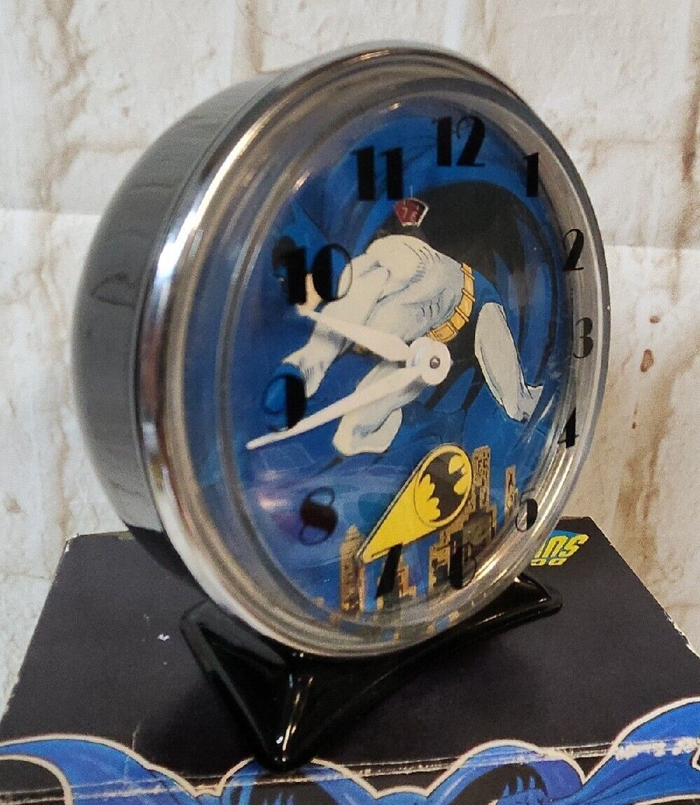 1989 Batman Alarm Clock In Original Box DC Comics Adam West For Parts ...