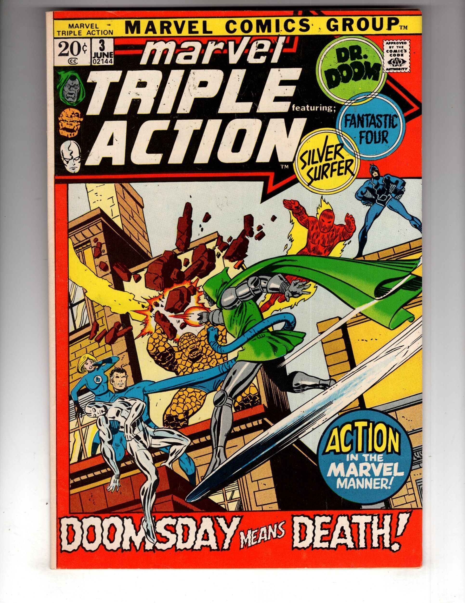 Marvel Triple Action #3 (1972) DOOMSDAY MEANS DEATH! / EC#2 | Comic ...