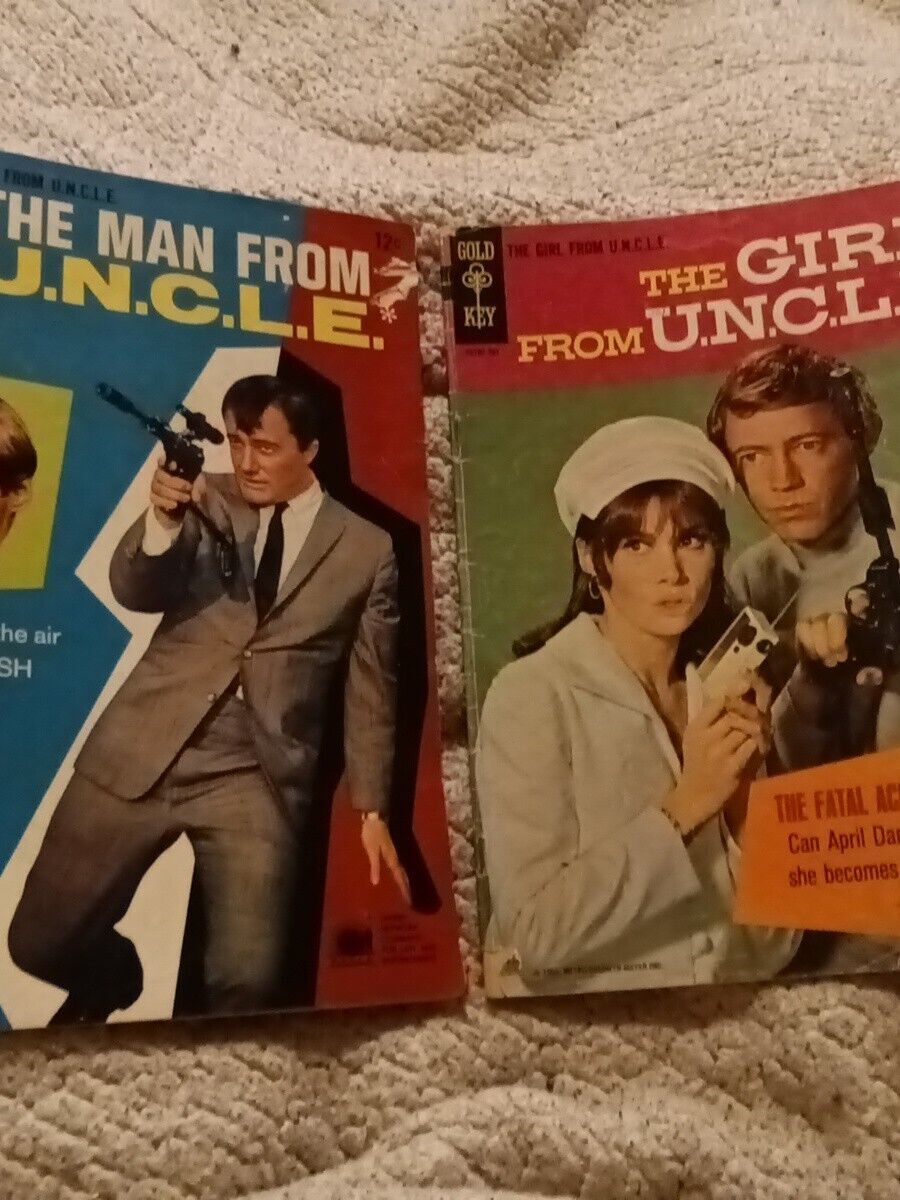 The Girl From Uncle #1 man from 8 Gold Key Comic Book 1966 silver age ...