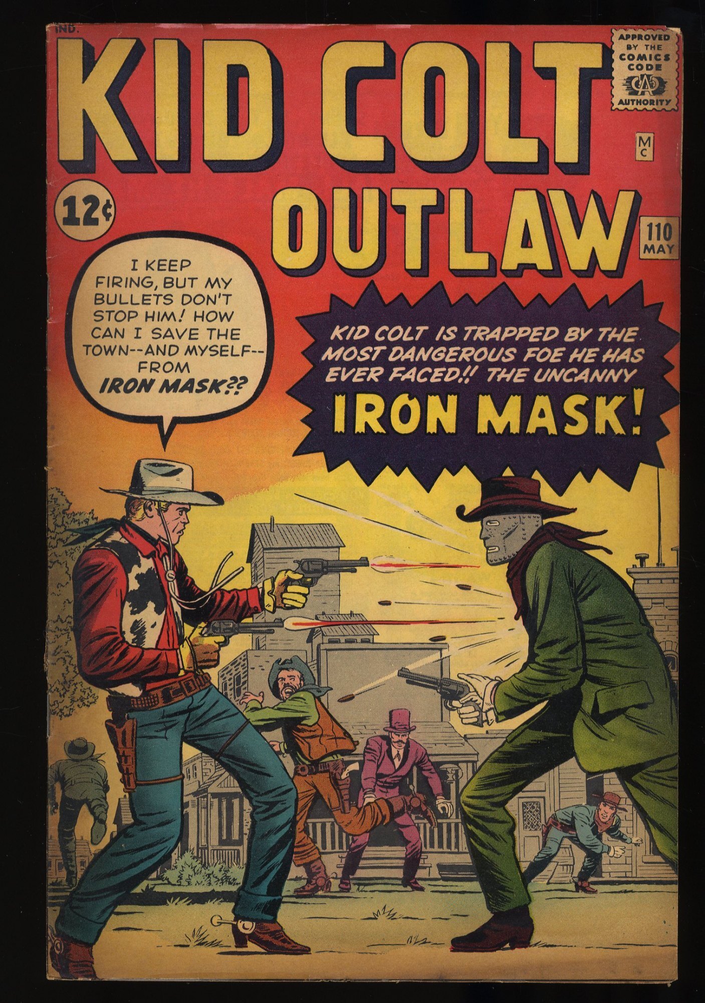 Kid Colt Outlaw #110 VG 4.0 Jack Kirby! Dick Ayers! 1st Iron Mask ...