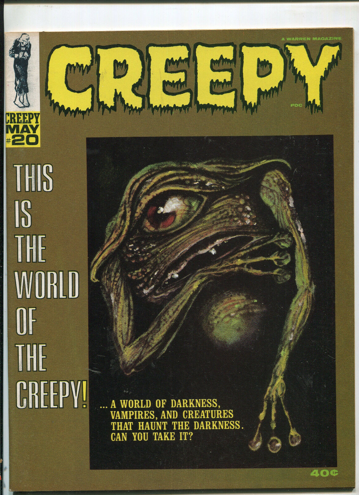 Warren Creepy #20 "This IS the World of the Creepy!" (6.5 or Better ...