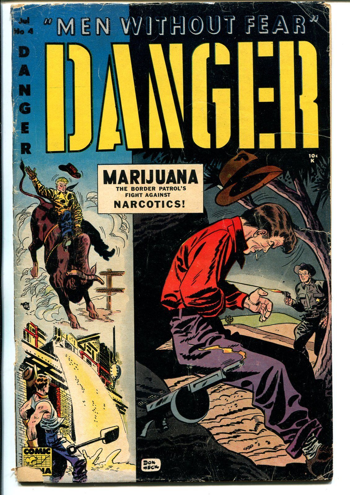 Danger #4 1953-Comic Media-Marijuana-Don Heck-Pete Morisi-VG- | Comic ...