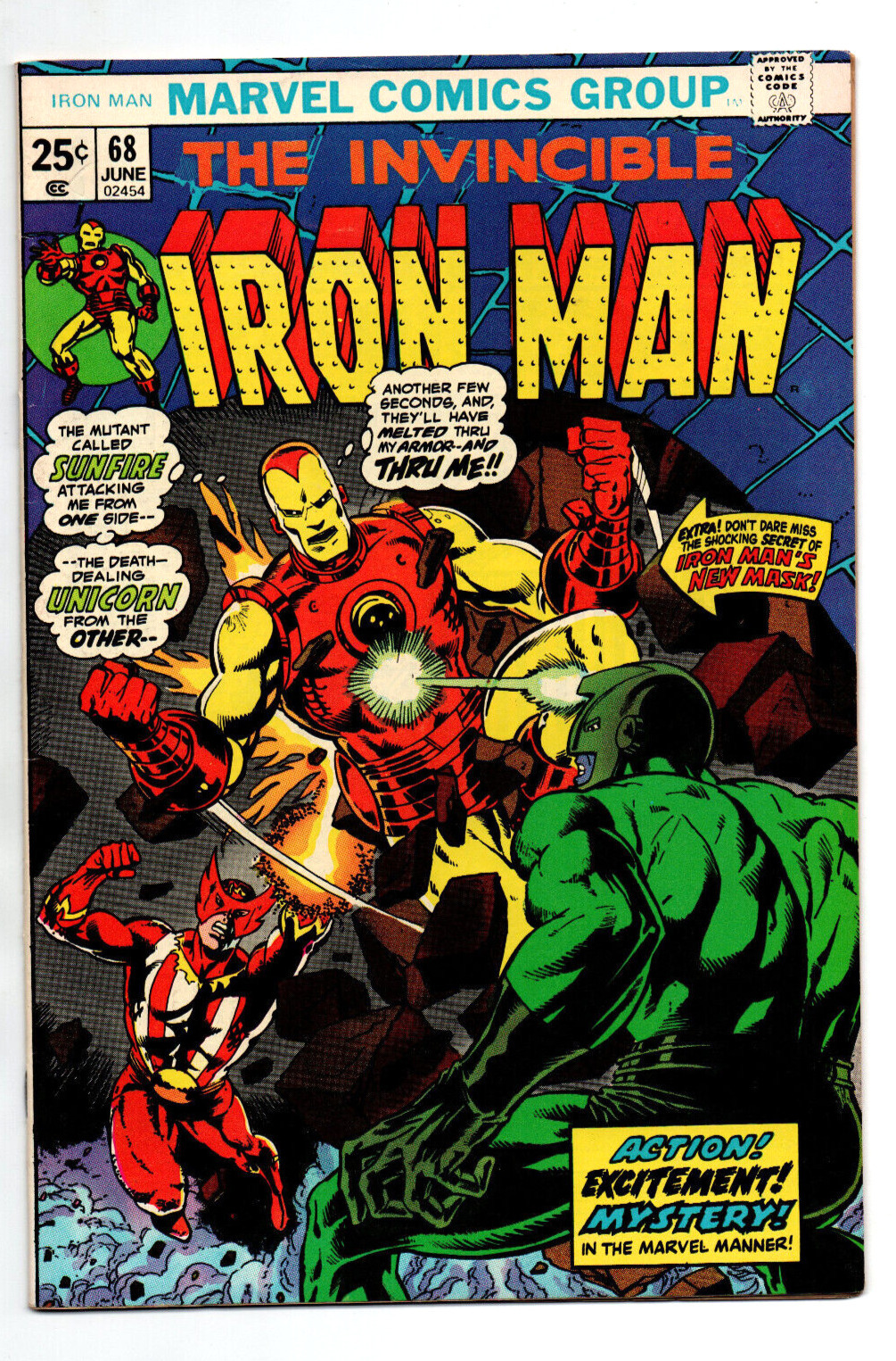 Invincible Iron Man #68 - Sunfire - 1974 - VF | Comic Books - Bronze ...