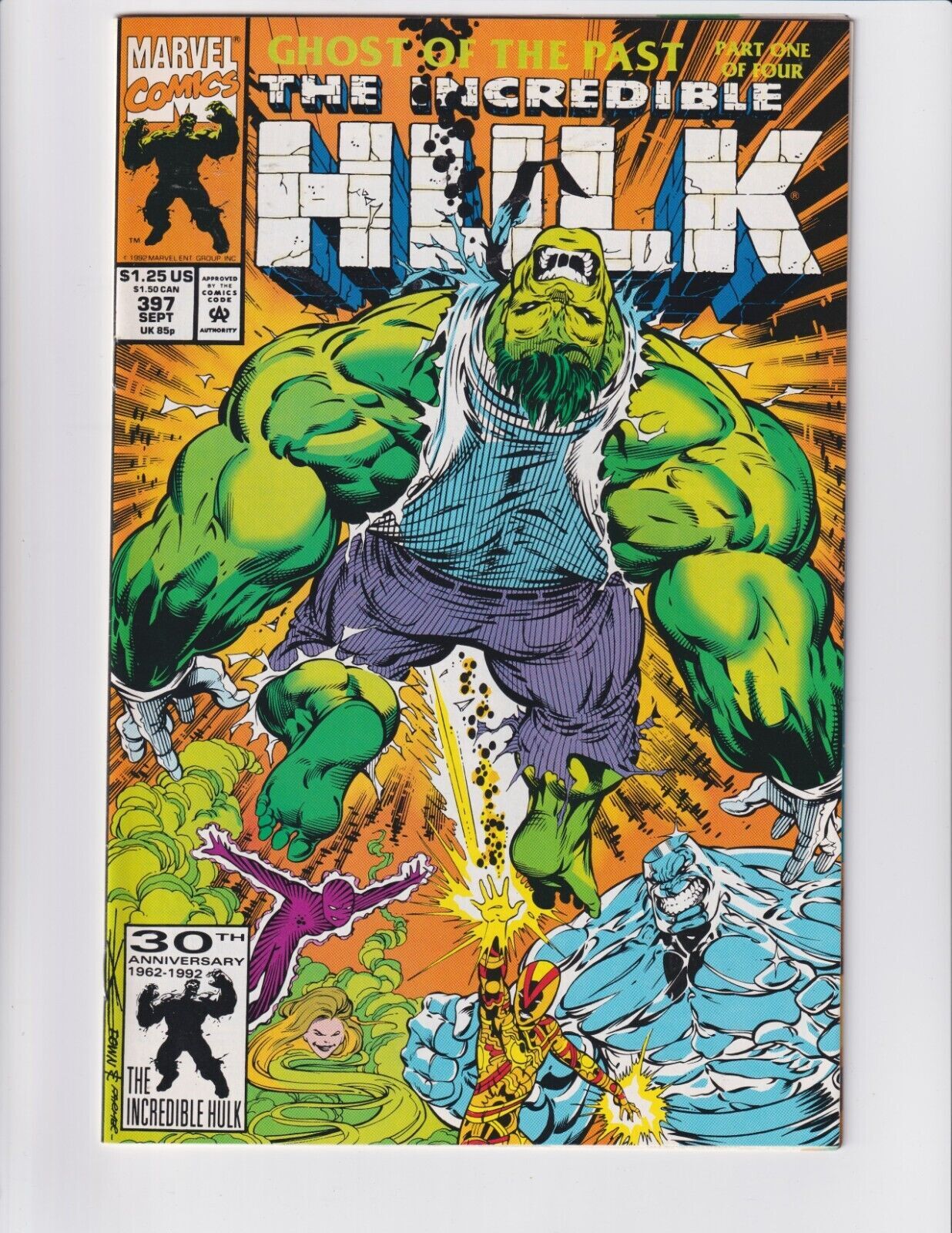 Incredible Hulk #397 MARVEL COMICS GHOST OF THE PAST PART ONE 30th ...