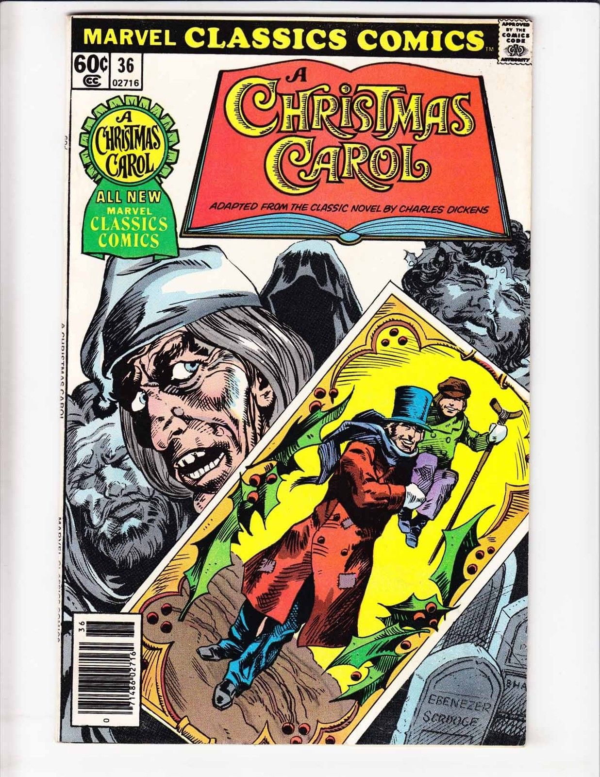 Marvel Classics Comics #36 VG charles dickens' a christmas carol 1978 ...