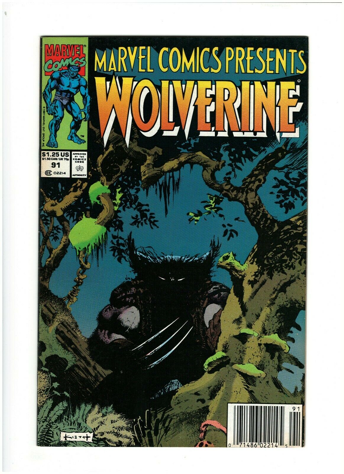 Marvel Comics Presents #91 VF+ 8.5 Newsstand Wolverine/Cyber, Ghost ...