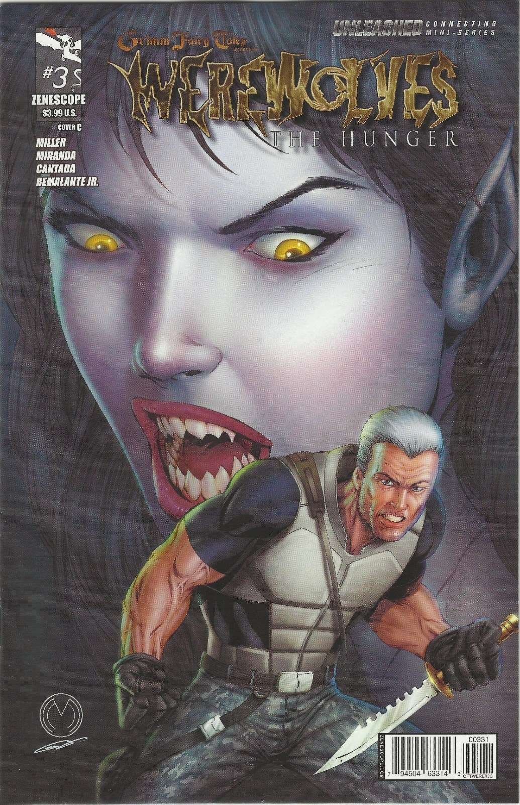 Grimm Fairy Tales presents Werewolves: The Hunger #3C VF ; Zenescope ...