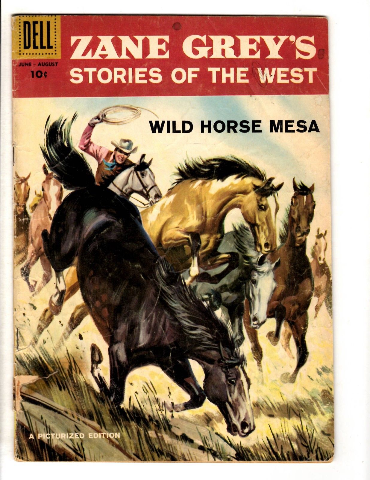 Zane Grey's Stories Of The West FN Dell Comic Book Wild Horse Mesa JL10 ...