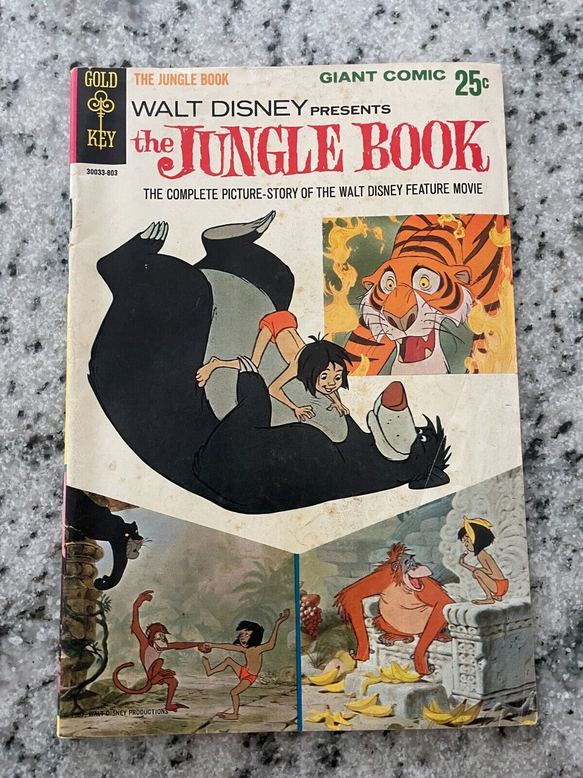 THE Jungle Book # 1 FN/VF Gold Key Comic Book Walt Disney Presents J920 ...